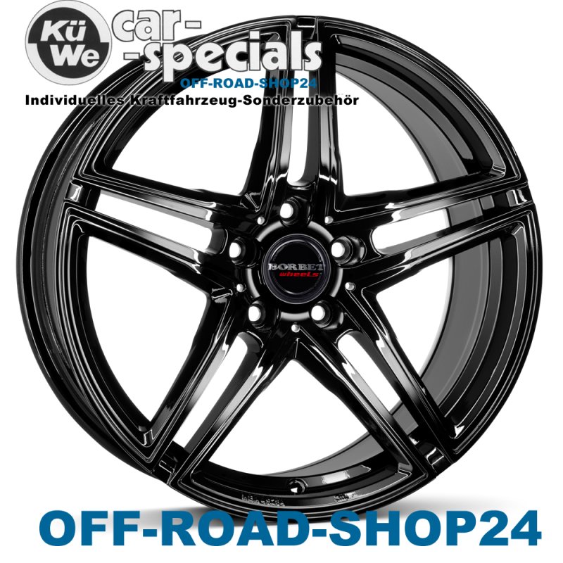 ALU-Felgen 8.5x20 ET35 BORBET "XRT" black glossy AUDI SQ5 Plus TDI Ty